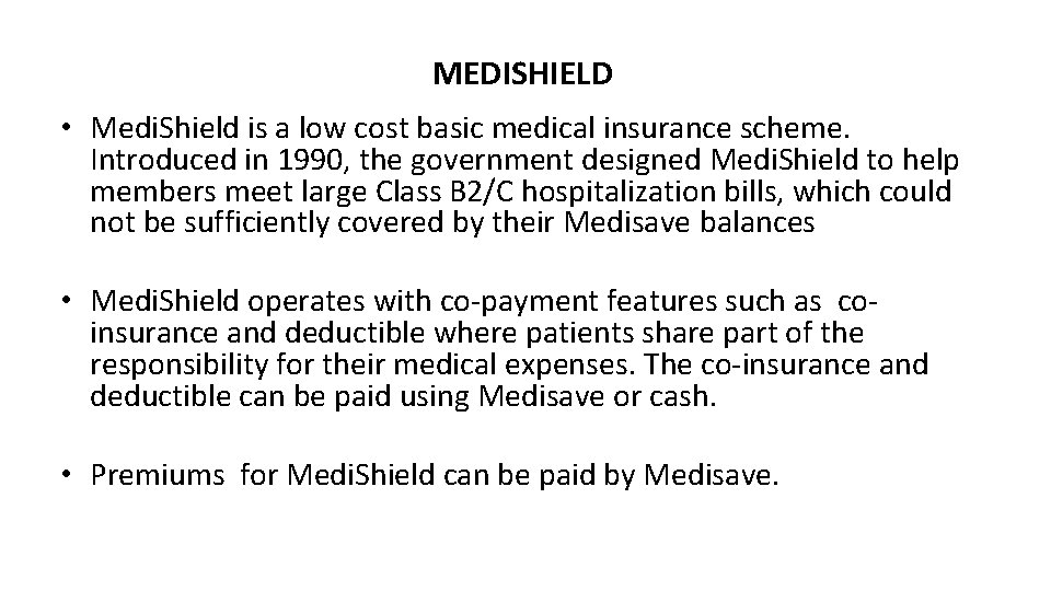 Singapore National Health Insurance Dr Benjamin Cheah Paying