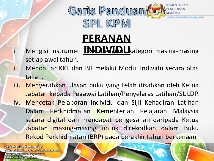 BENGKEL SISTEM PENGURUSAN LATIHAN KEMENTERIAN PENDIDIKAN MALAYSIA SPL