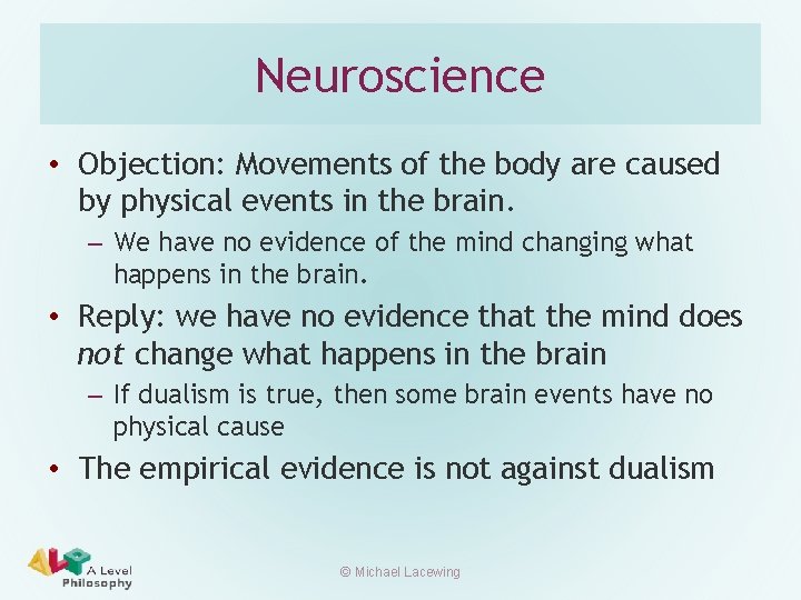 Substance dualism can mind and body interact Michael