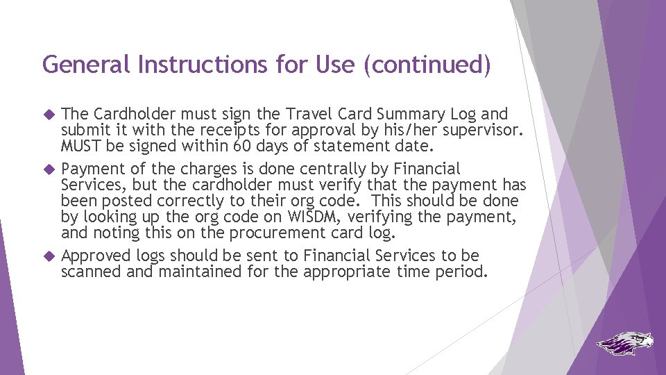 Procurement Card Travel Program Travel Procurement Card Program