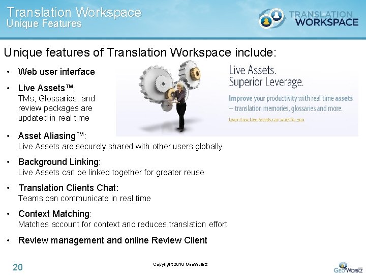 Training Module Translation Workspace Introduction to Translation Tools