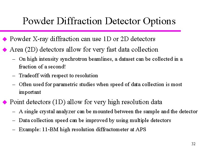 Introduction to Powder X ray Diffraction 18 th