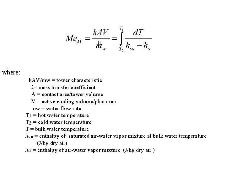 Cooling Tower Range Formula at Isabelle Bloch blog