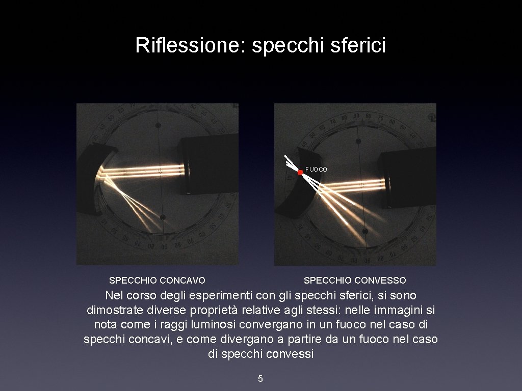 Esperienza di Laboratorio Ottica Geometrica Classe 2 G