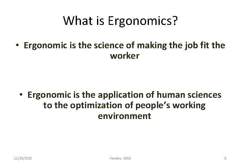 Ergonomics Adjusting Your Workstation to Fit Your Body