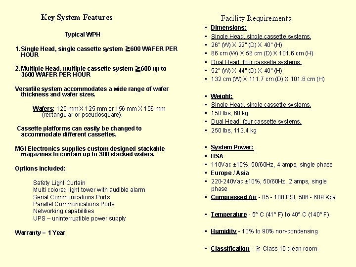 The Sedona Wafer Handling Cassette Indexer from MGI