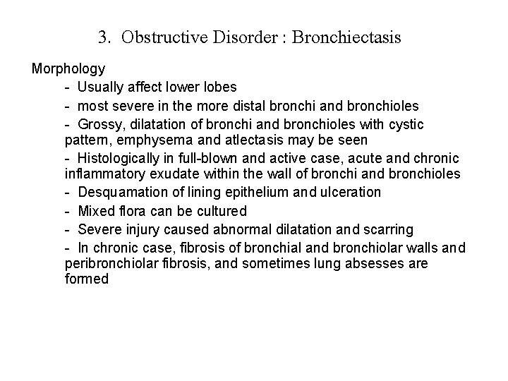 Course Outline 1 2 3 Obstructive and Restrictive