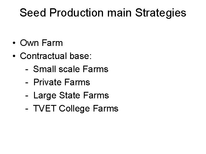 OROMIA SEED ENTERPRISE OSE An over view of