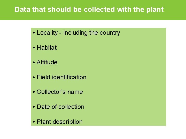 Making a Herbarium Specimen Voucher Out in the