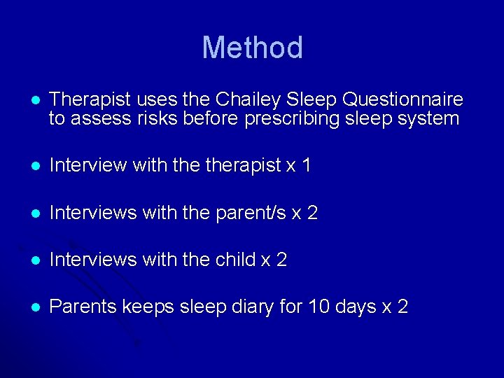 Factors affecting the use of nighttime postural management