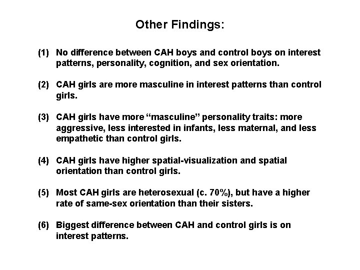Congenital Adrenal Hyperplasia CAH 1 Example of genetic