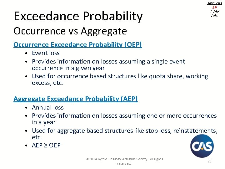 Fundamentals of Catastrophe Modeling Mike Angelina ACAS MAAA