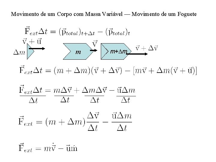 Dinmica de um Sistema de Muitas Partculas Centro