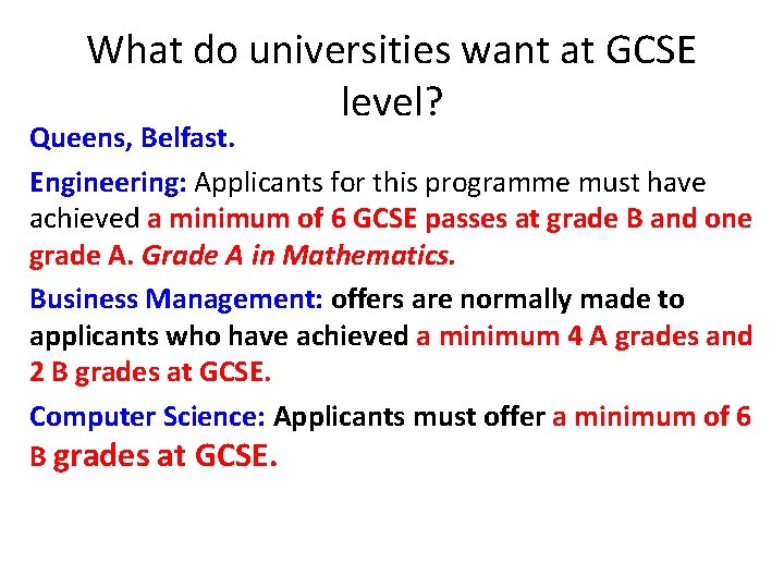 Year 10 St Louis Grammar GCSE and BTEC