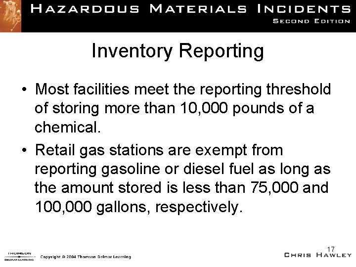 Hazardous Materials Incidents by Chris Hawley CHAPTER 1