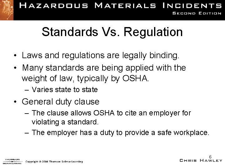 Hazardous Materials Incidents by Chris Hawley CHAPTER 1