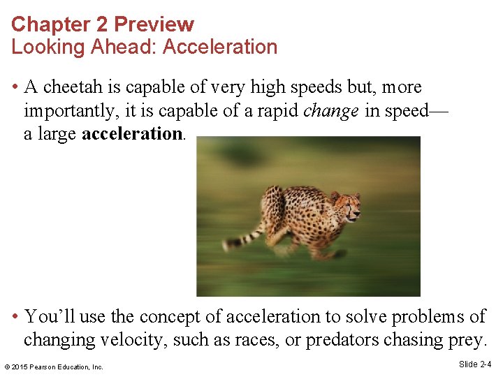 Lecture Presentation Chapter 2 Motion in One Dimension
