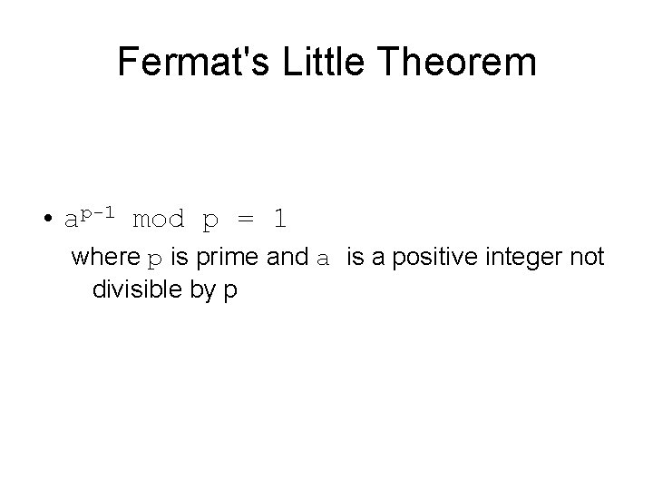 Chapter 8 Introduction to Number Theory Prime Numbers