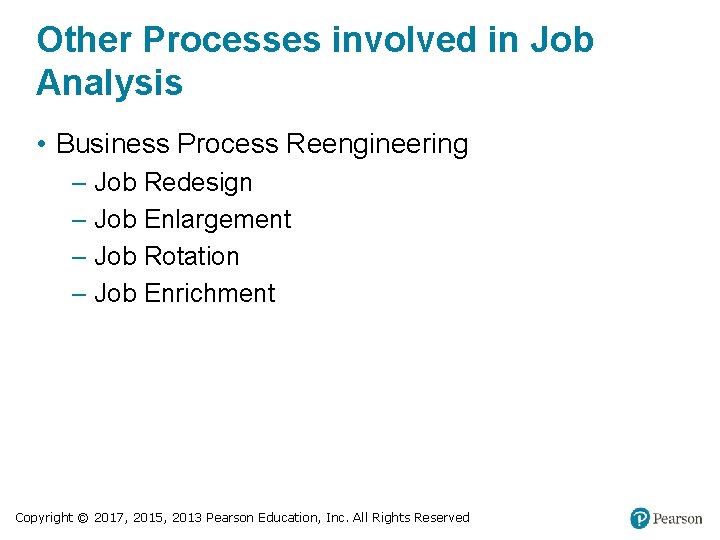 Human Resource Management Fifteenth Edition Chapter 4 Job