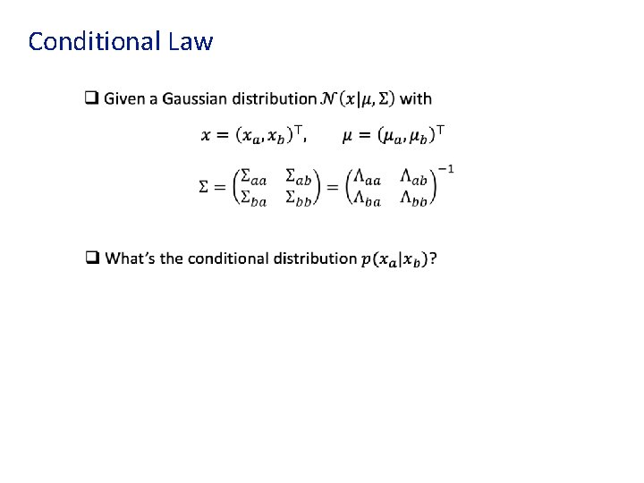 The Gaussian Distribution CSC 4112515 Adopted from PRML