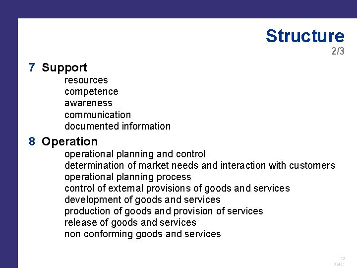 ISO 9001 2015 Revision overview December 2013 ISOTC