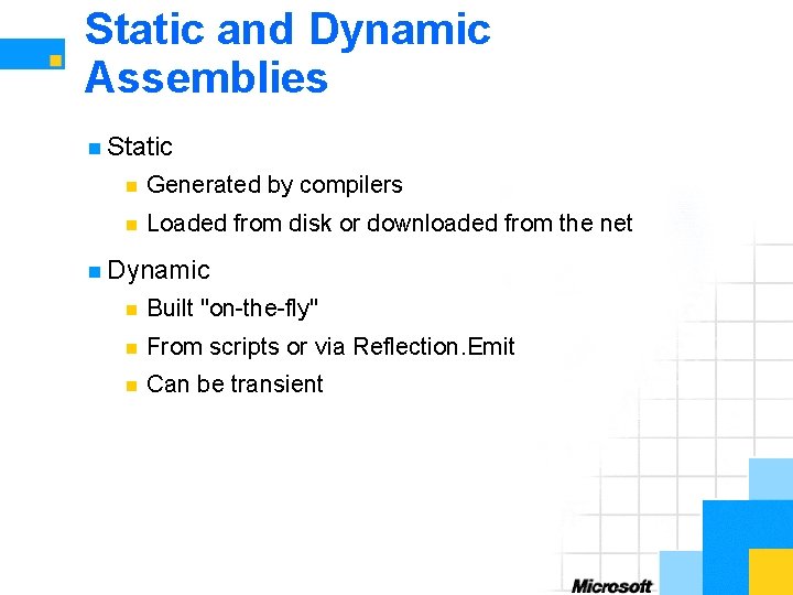 Assembly n Where it all gets physical Objectives