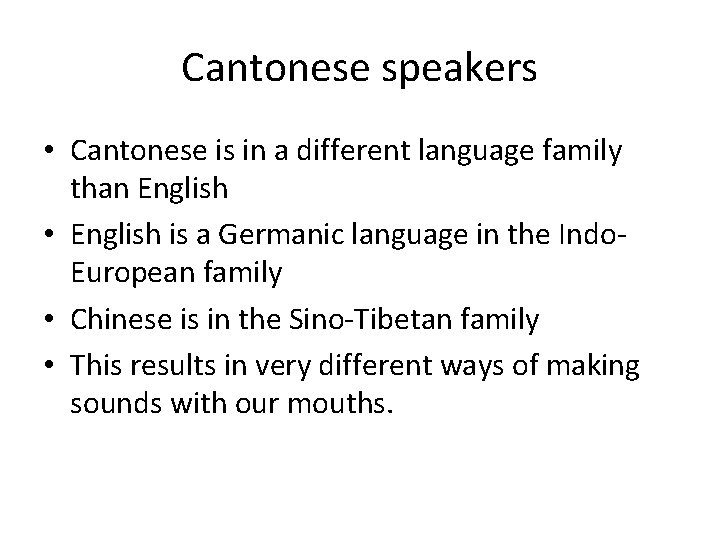 EMI oneday course English Pronunciation Basics for Cantonese