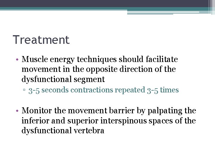 Mechanical Low Back Pain and Muscle Energy Technique