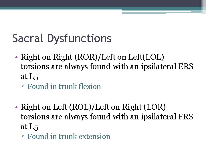 Mechanical Low Back Pain and Muscle Energy Technique