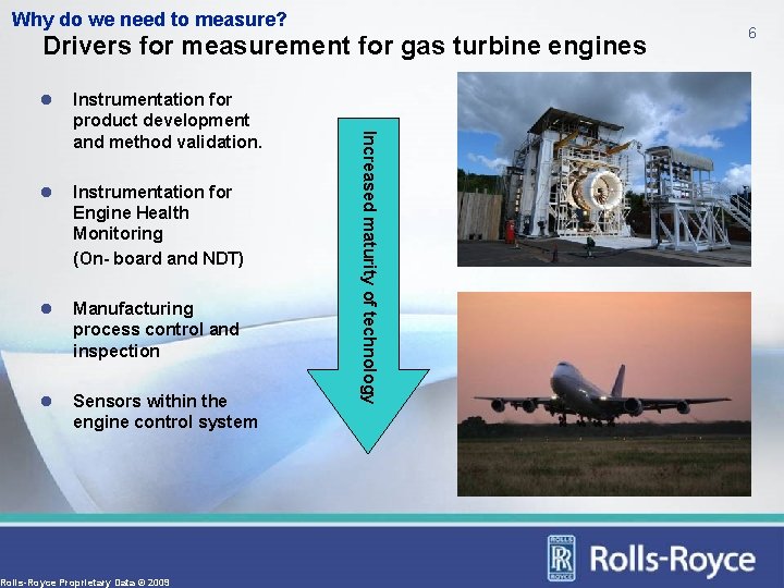 Measurement technology requirements for gas turbine propulsion systems