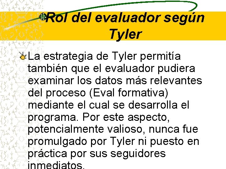 MODELO DE EVALUACIN CURRICULAR DE TYLER Modelos de
