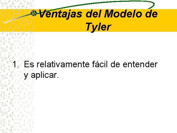 MODELO DE EVALUACIN CURRICULAR DE TYLER Modelos de