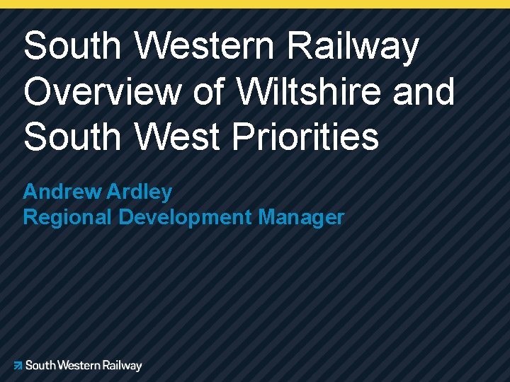 South Western Railway Overview of Wiltshire and South