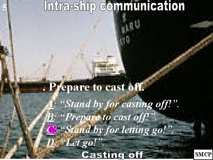 mu Standard Marine Communication Phrases MultipleChoice Test Click
