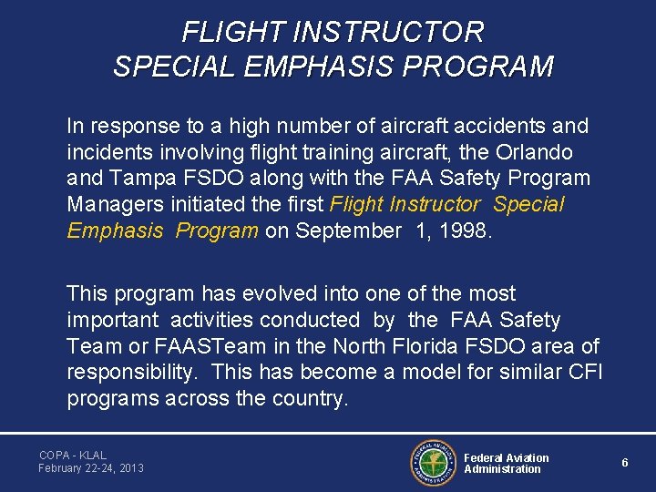 Orlando Tampa Flight Standards District Office Flight Training