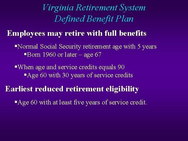 New Employee Benefits Orientation Part I Leave Holidays