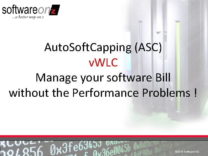 Auto Soft Capping ASC v WLC Manage your
