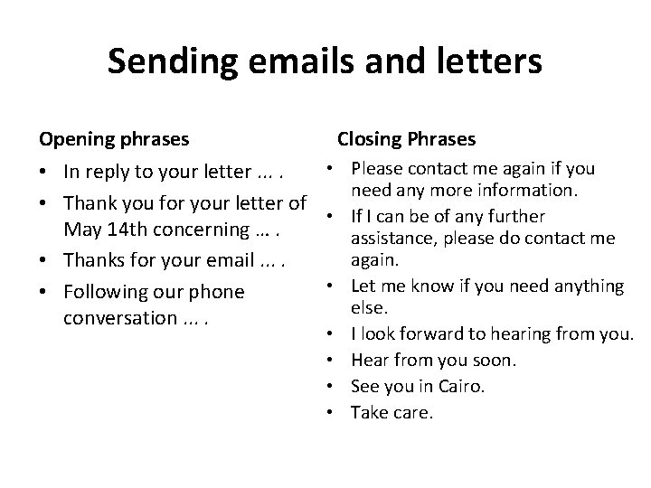 Email Writing Exercises Sending emails and letters Salutations