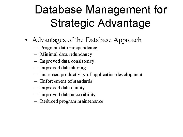 Chapter 3 Database Management Information Systems Today Leonard