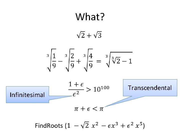 Computation in Real Closed Infinitesimal and Transcendental Extensions