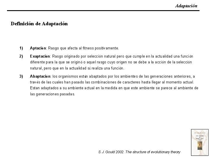 ADAPTACION Adaptacin Definicin de Adaptacin 1 The act