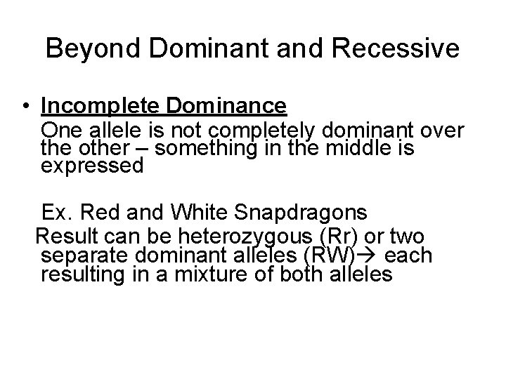 Codominant vs Incomplete Dominant Whats the difference Beyond