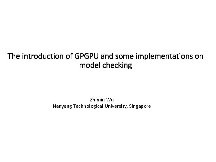 The introduction of GPGPU and some implementations on