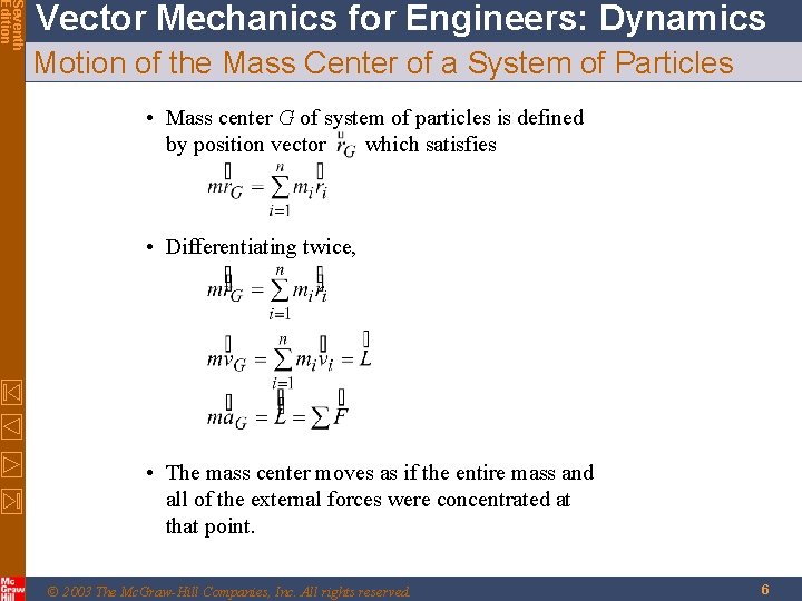 Seventh Edition CHAPTER 14 VECTOR MECHANICS FOR ENGINEERS