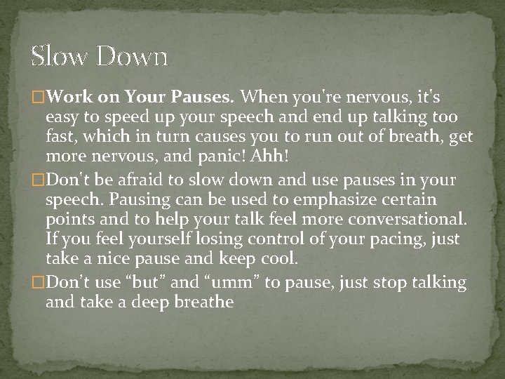 Presentation Skills By Mr Fong Be Prepared Being