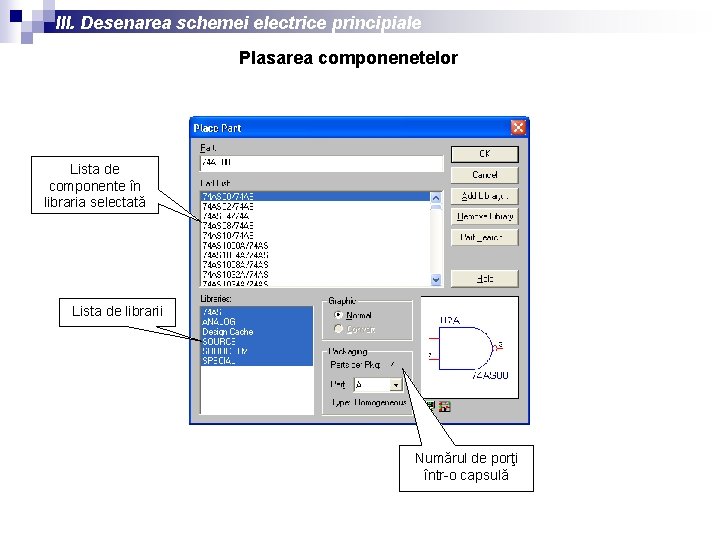 Proiectarea schemei electrice principiale n Or CAD Capture