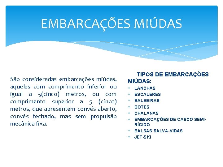 UNIDADE 2 MANOBRA DE EMBARCAO PARTES DA EMBARCAO