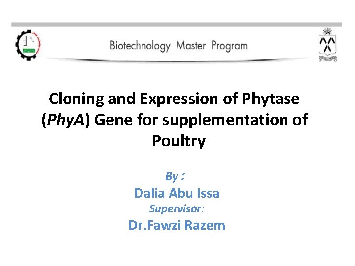 Cloning and Expression of Phytase Phy A Gene
