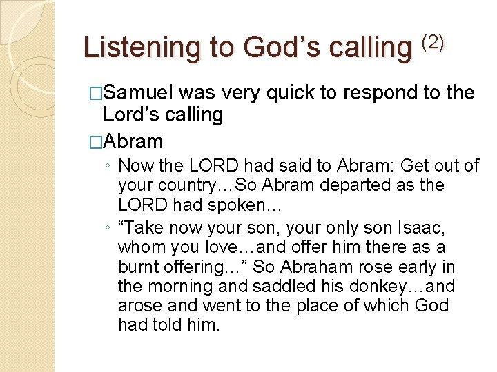 Lessons from the Life of Samuel the Prophet