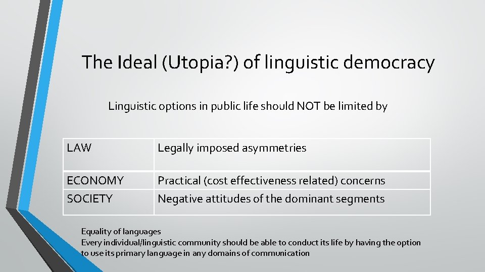 Challenges and benefits of using minority language in